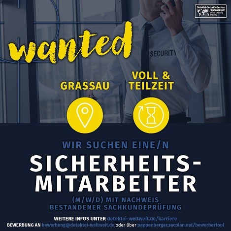 Karriere - Detektei-Security-Service-Pappenberger